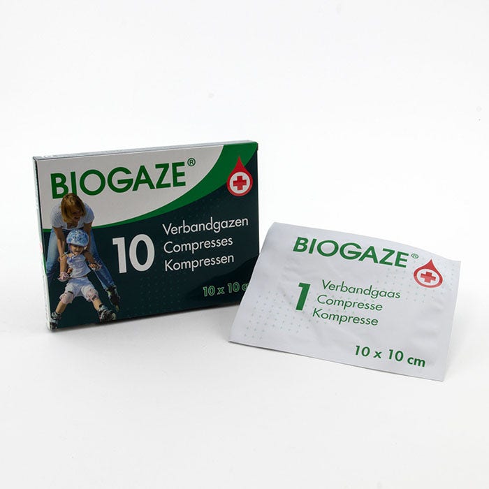 Biogaze steriele verbandgazen 10 x 10 cm - 10 stuks kopen ...