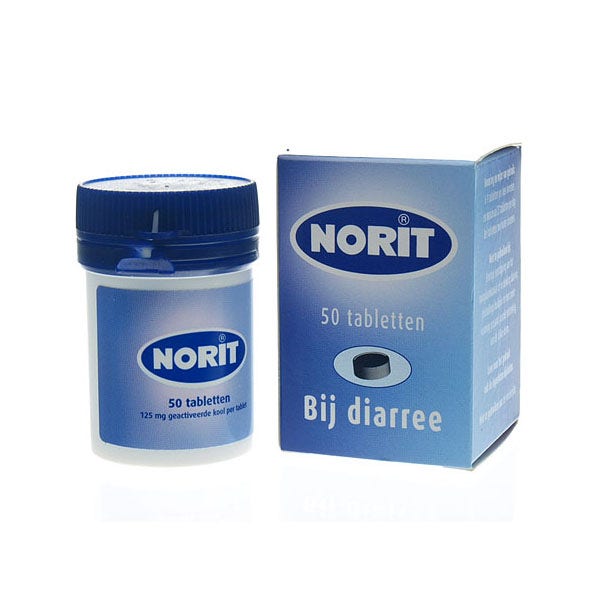 Norit tabletten - bij diarree - 50 stuks kopen | Sportbase Zakelijk